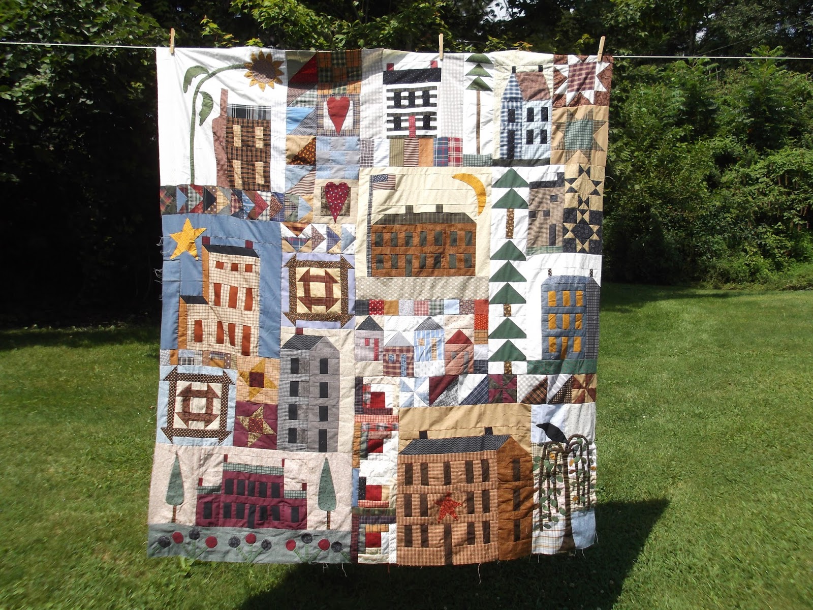 Kathy's Quilting Blog: Welcome Home Sampler Top Complete