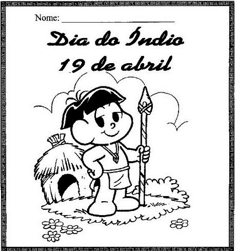 Cantinho da Professora Mônica: Dia do Índio - Com a Turma da Mônica