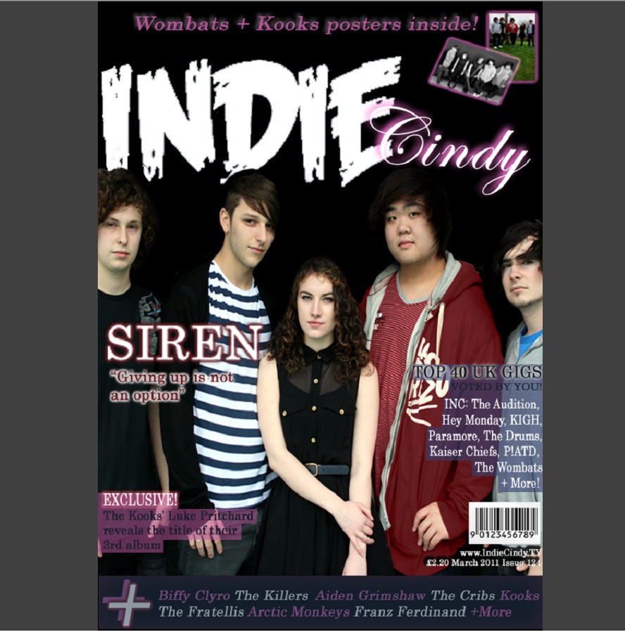 Kristela's Indie Music Magazine: How i edit my magazine front cover ...
