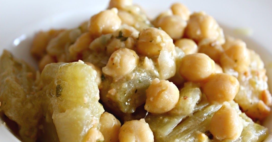 Sabor en cristal: Cardo con garbanzos