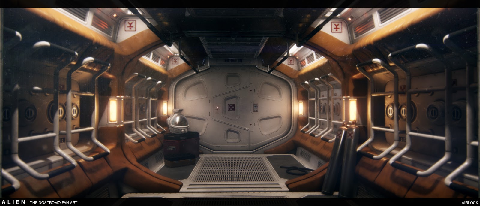 The Dork Review: Rob's Room: Alien's Nostromo Spaceship Interior by Ian ...
