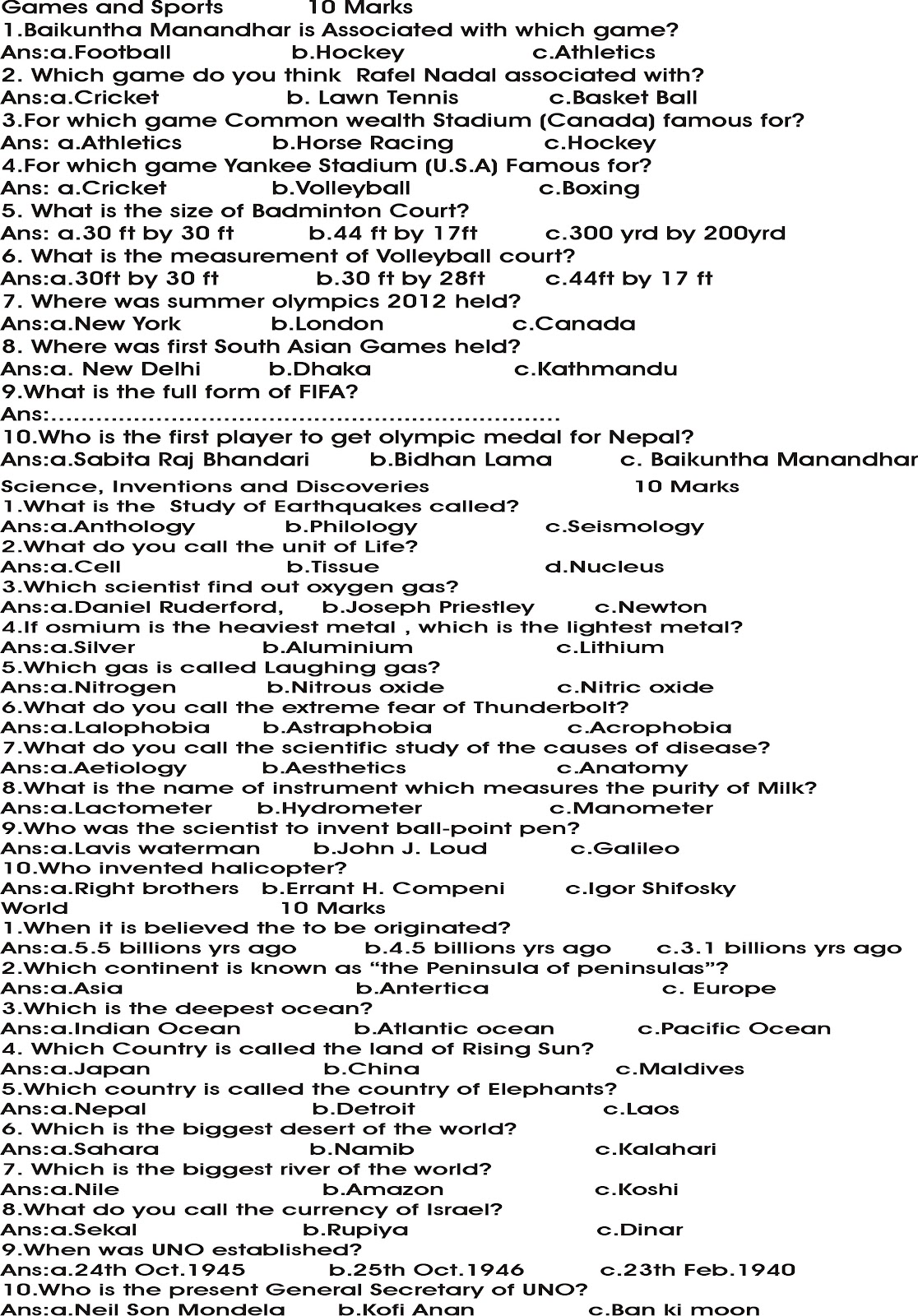 A.E.B.S: Open Quiz and Drawing Competition held in Arundoaya