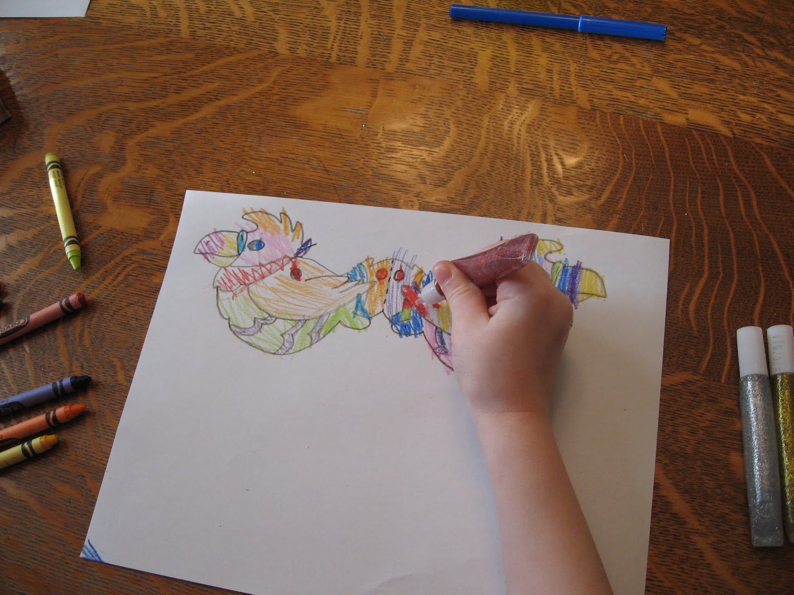 Almost Unschoolers: Tinsel Tail Bird Ornament Craft - Christmas in Brazil