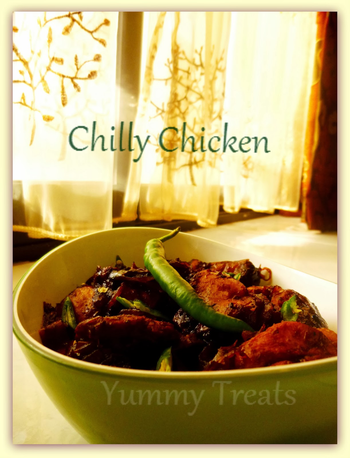 YUMMY TREATS: Dry Kerala Chilli Chicken (My Mom's Recipe)