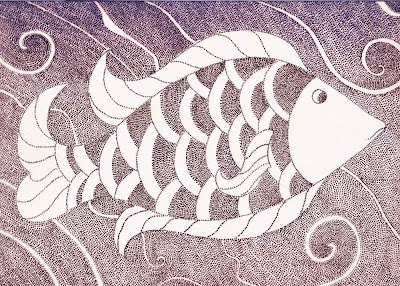 Contoh Lukisan Pointilis - Contoh Gambar Lukisan