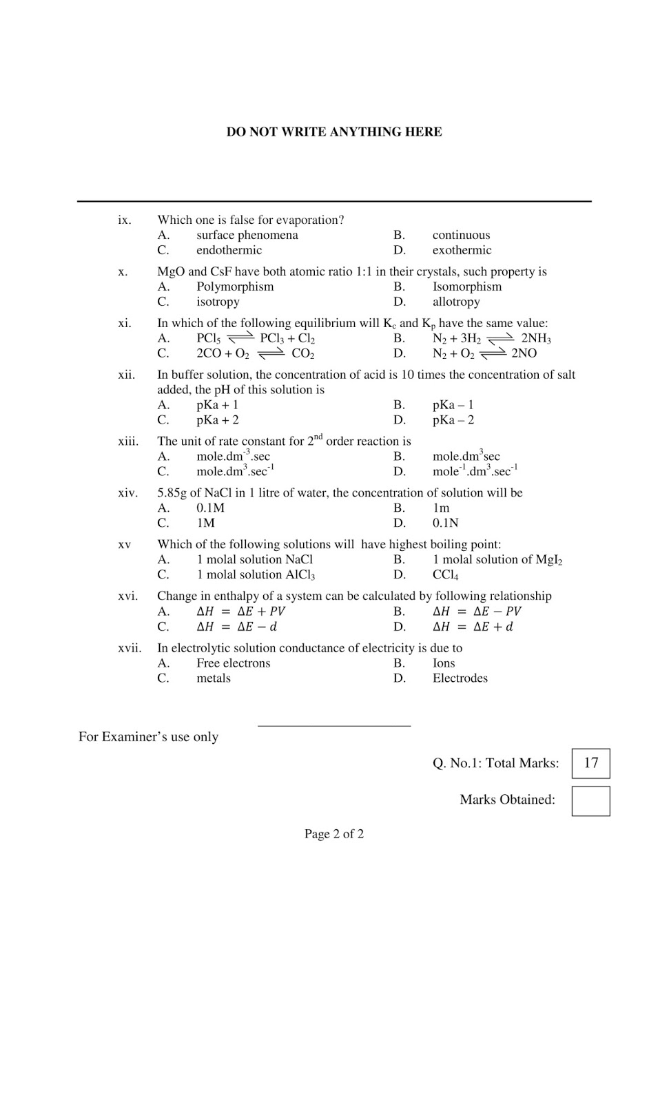 Federal Board New Pattern 2016-17 onwards Model Papers | SKIWORDY