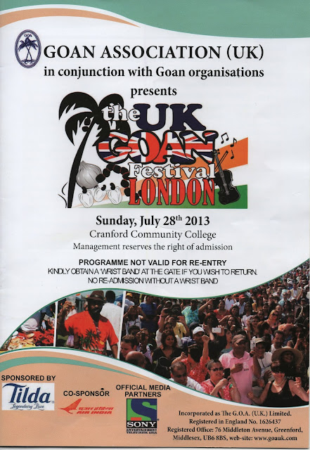 Benito's Special Global Connections Worldwide: UK Goan Festival London ...