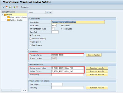 SAP ABAP Central: Adding custom tab in transaction RELMPL using BDT