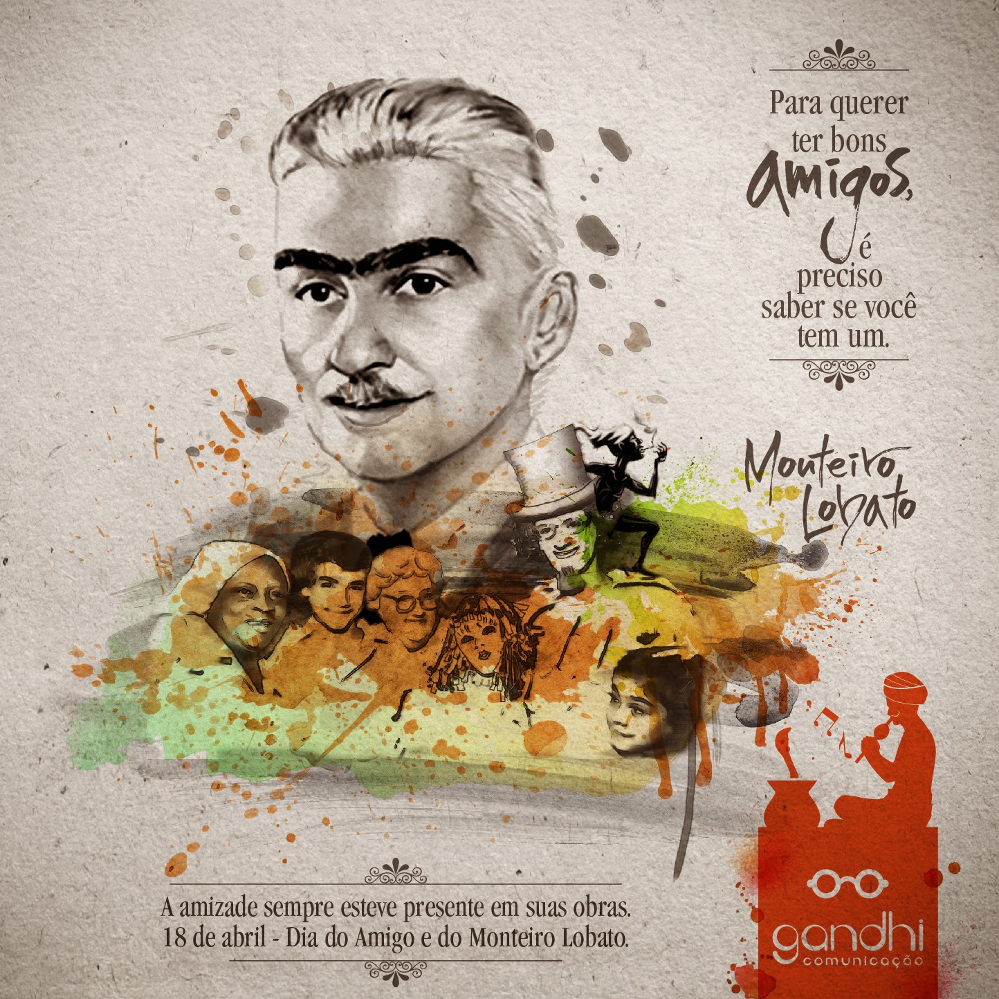 Marcelo Brito: 18 de abril - Dia do Amigo e de Monteiro Lobato.