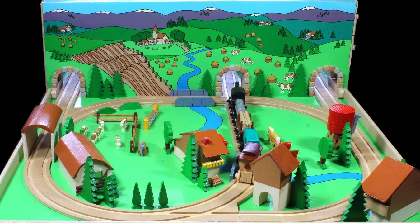 Sherwood Creations: Alpine Wood Train Set Plan