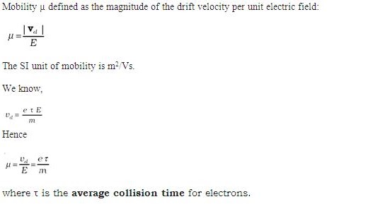 DMR'S PHYSICS NOTES: Mobility