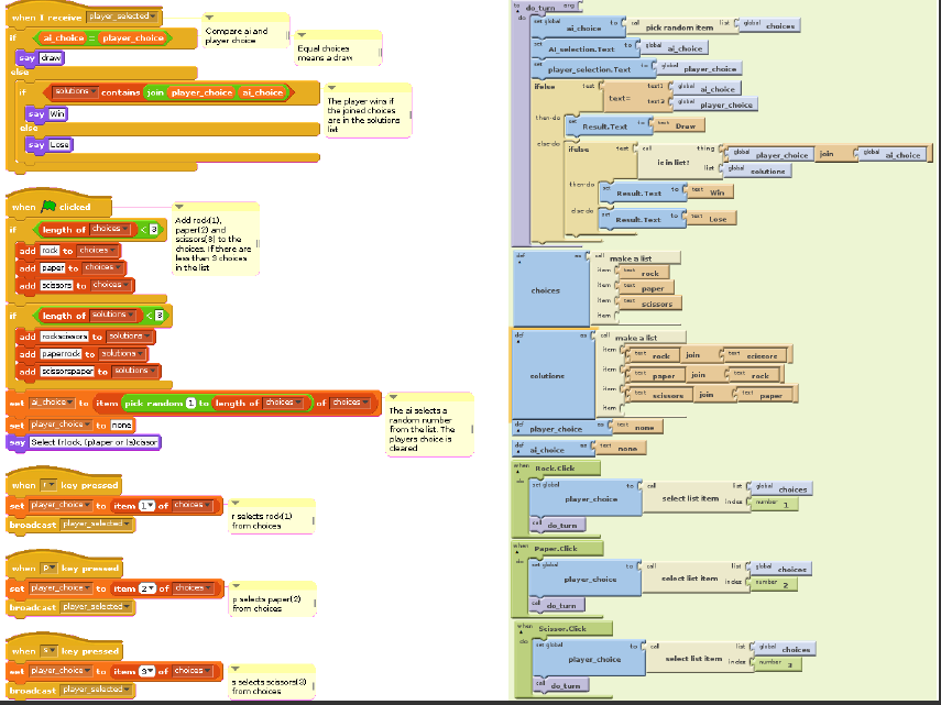 AppInventor Rock, Paper and Scissors (part1) | Bahasa Pemograman 2