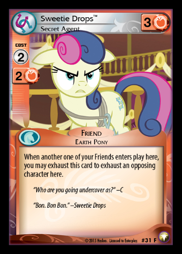 MLP Sweetie Drops, Secret Agent CCG Cards | MLP Merch