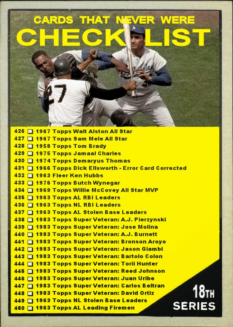 Cards That Never Were: 1961 Topps Checklist - Cards That Never Were ...