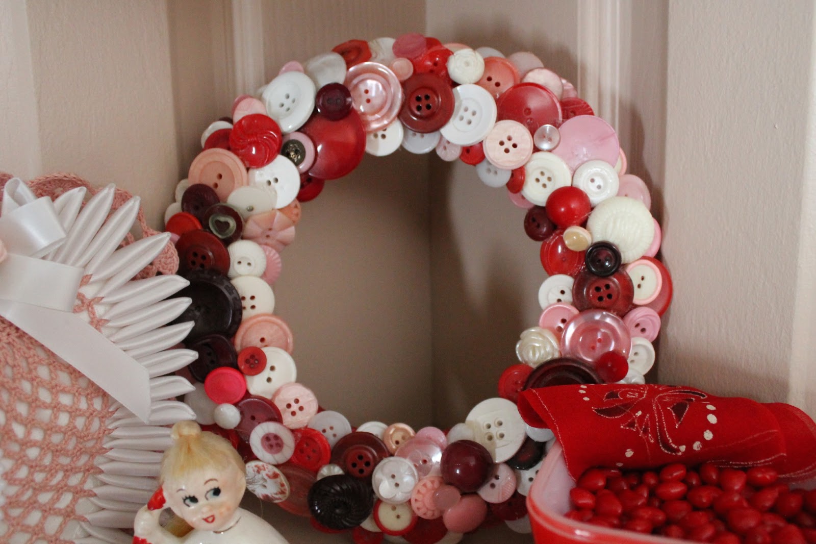 A Little Bit of Everything: The Button Wreath - from Pinterest