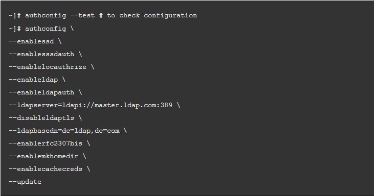 Openldap Client Configuration Rhelcentos 7 