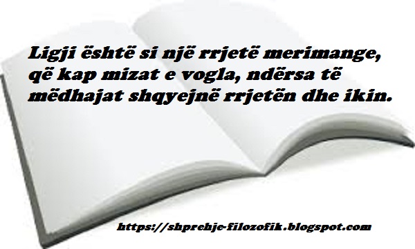 Thënie për ligjet - SHPREHJE FILOZOFIKE