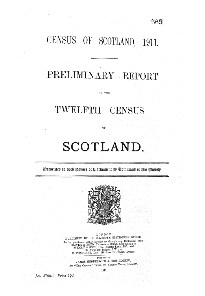 The Family Recorder: 1911 Census for Scotland - the double-Cross sisters?