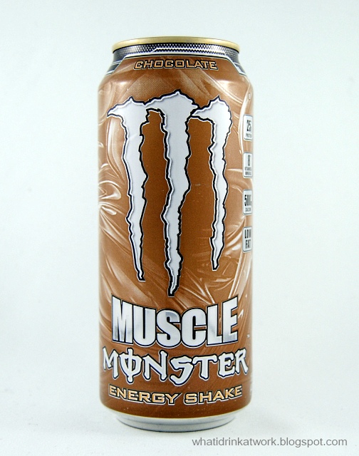 What I Drink At Work: Monster Muscle Energy Shake Chocolate Review