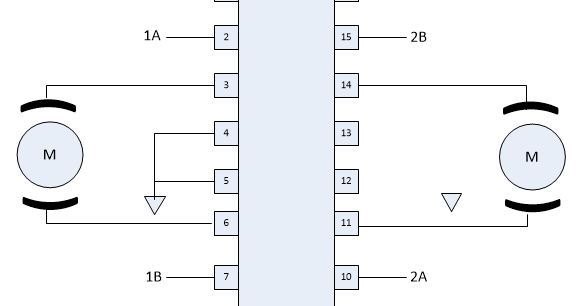 Technology: Driving DC motor using Raspberry Pi GPIO , L293D driver and ...