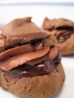 Mini Chocolate Cream Puffs