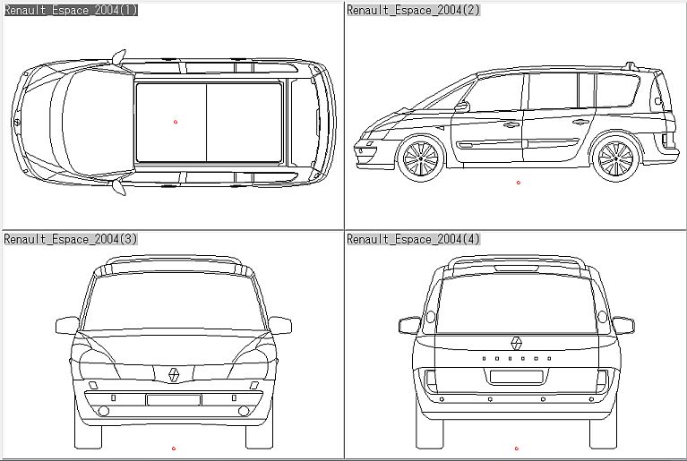 MISCELLANEOUS DATA STORAGE 2 for CAD Drawings: [JWS/DWG] Renault Espace ...