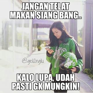 Kumpulan Gambar Meme Tentang GOJEK Terbaru
