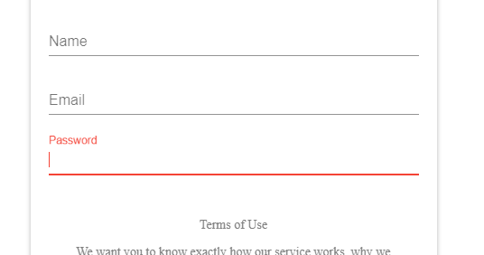 Angular 7 - Sign up form (Material design)