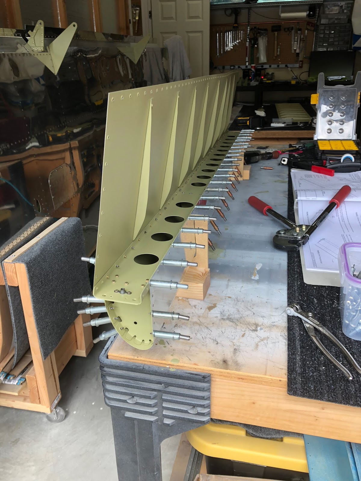 Darin's RV Blog: Ailerons structurally complete, on to rigging