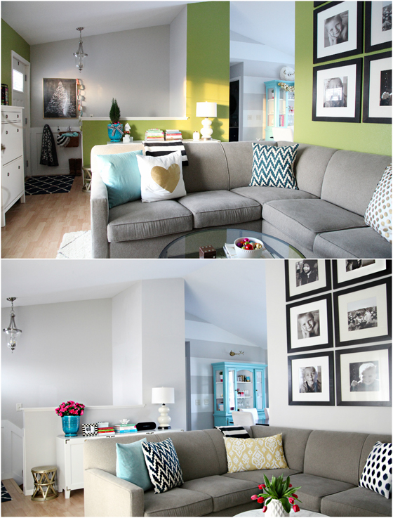 IHeart Organizing: Living Room Update: A Gallon of Paint Later