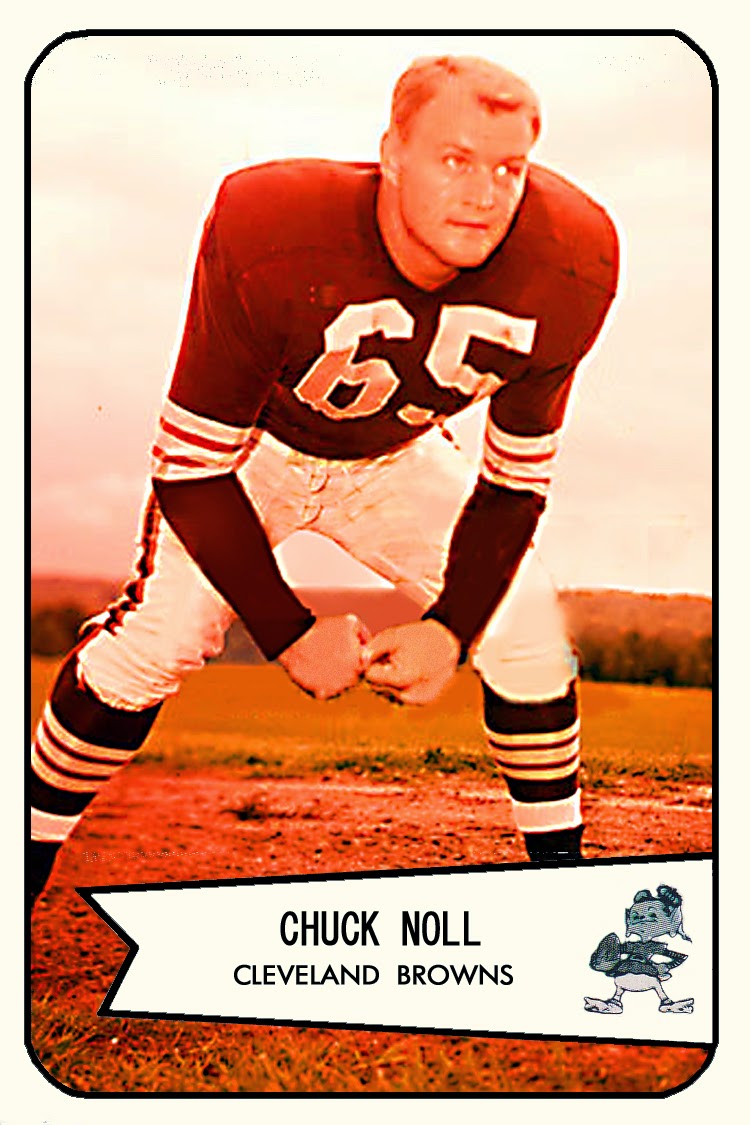 Bob Lemke's Blog: Chuck Noll custom card 1954 Bowman
