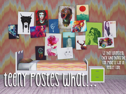 My Sims 3 Blog: New Posters by Lunarsteal