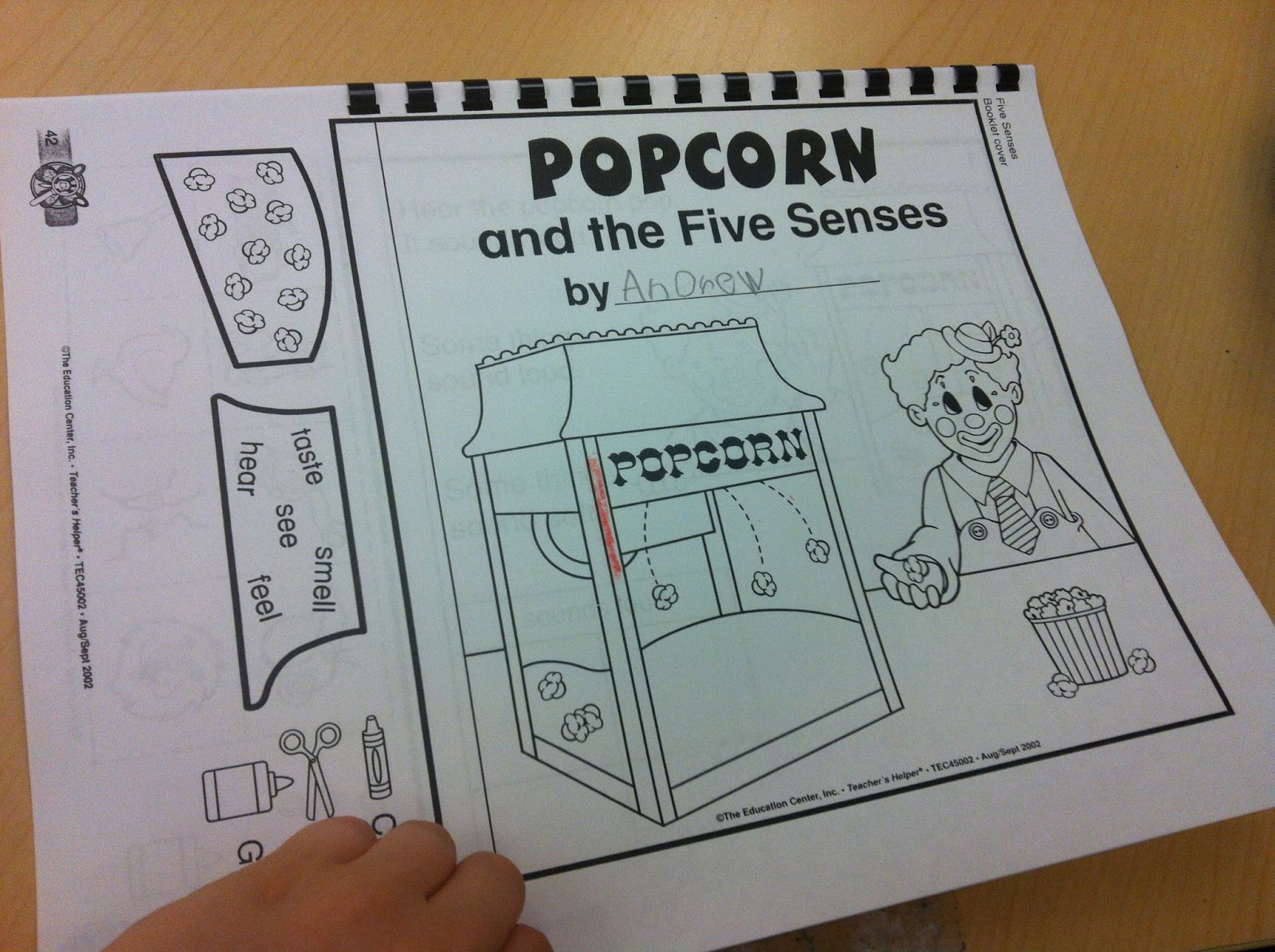 Mrs. Doiron's Kindergarten Class: Popcorn and Our Five Senses