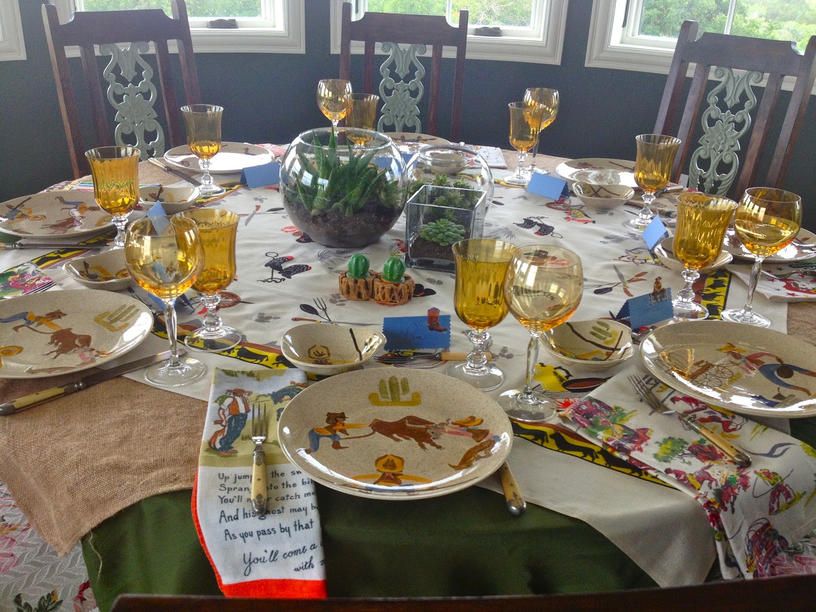 Pam's Tablescapes: Cowboy Dinner