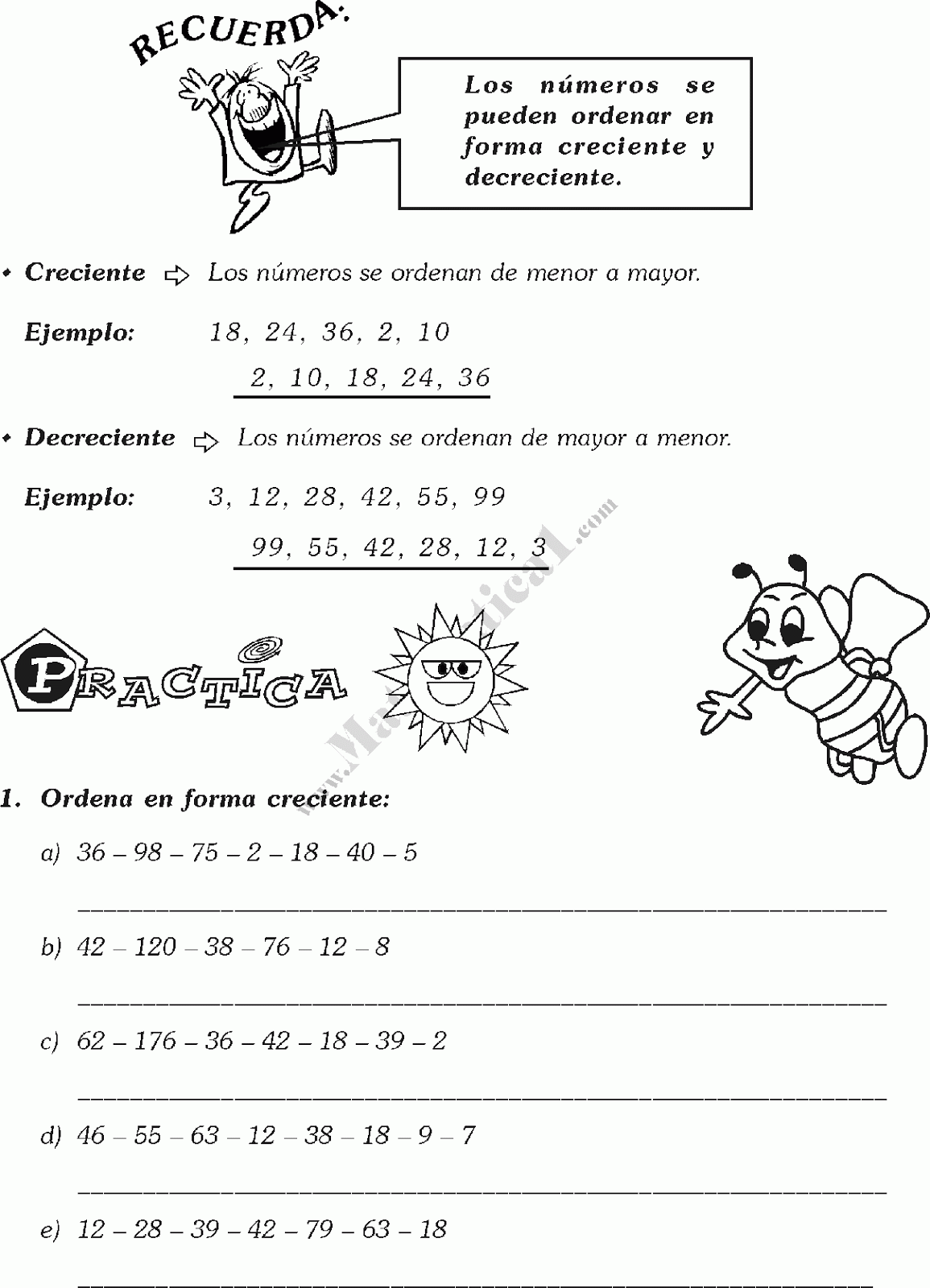 Ejercicios de matemáticas para segundo de primaria - Imagui