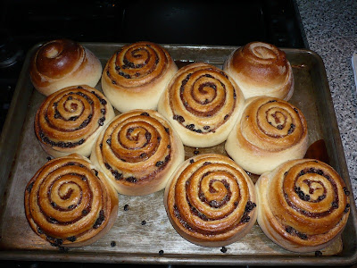 A Blaze of Bright Blue: Cinnamon Rolls