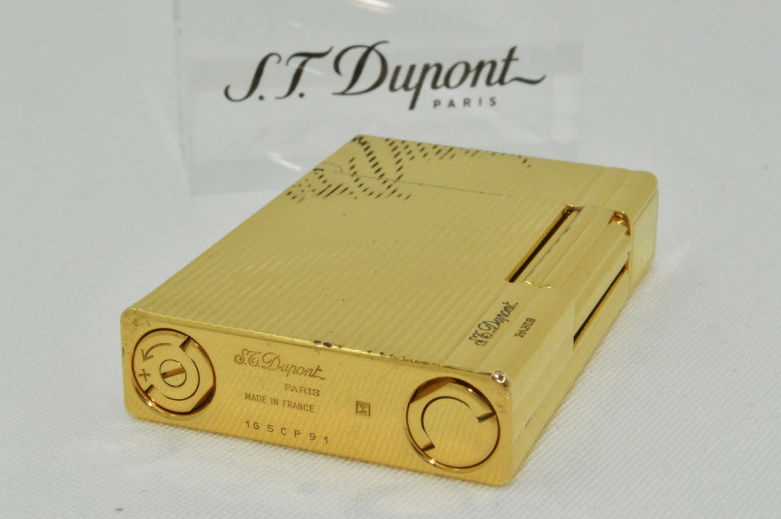 ziq S.T. DUPONT collections: ORIGINAL S.T.DUPONT GATSBY GOLD WITH NICE ...