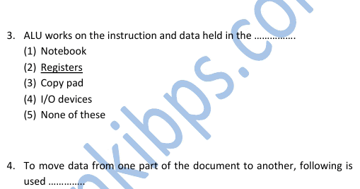Computer Objective Questions With Answers