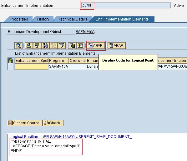 Edit Or Delete Implicit Enhancement Learnsapabap