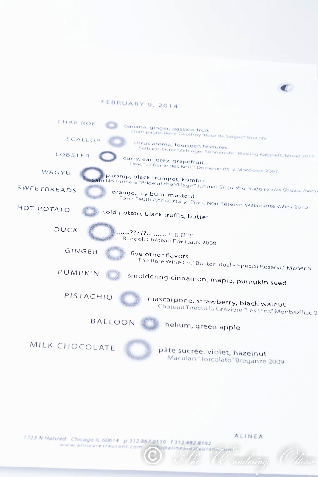 Alinea - Restaurant review... and a bit of an Early Happy Birthday to ...
