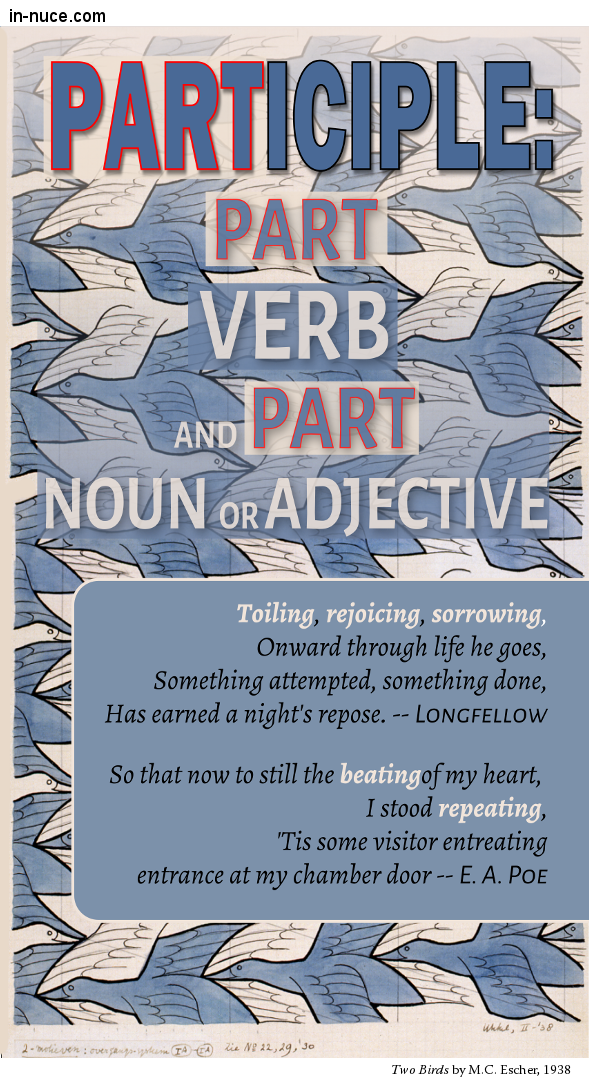 In Nuce: Participles: Part verb, part noun or adjective