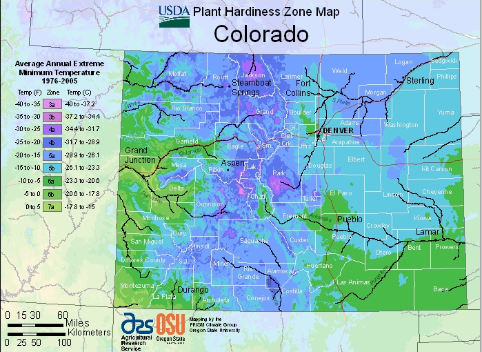 Farmers Know Best: Colorado USDA Plant Hardiness Zones Map