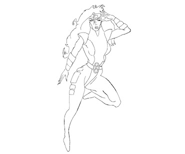 #2 Jean Grey Coloring Page