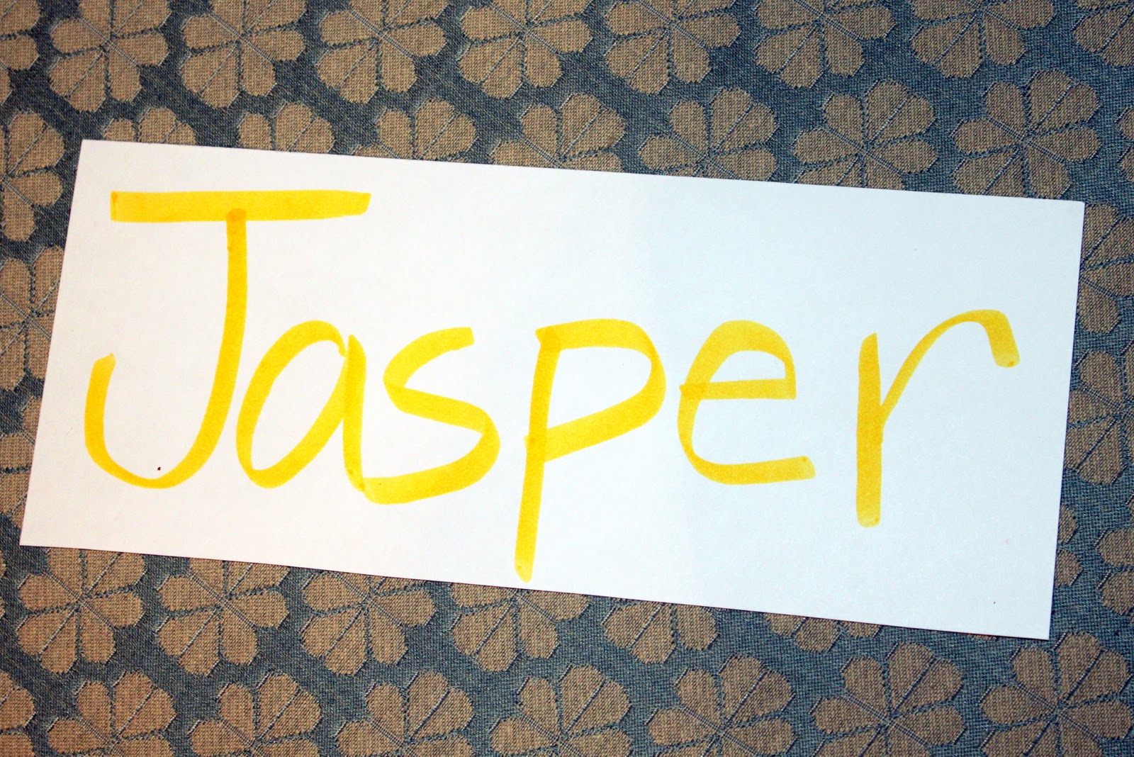 Sunny Days: J-A-S-P-E-R