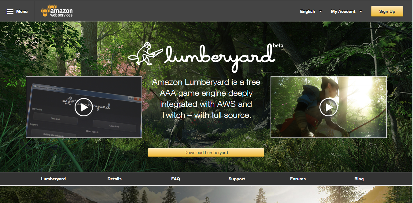IZero: Amazon LumberYard Game Engine