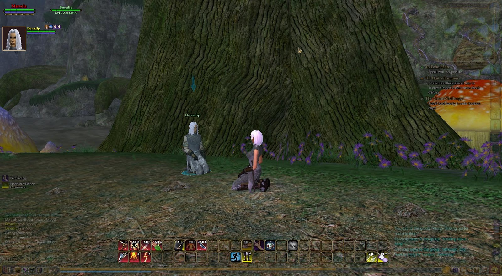 Everquest II Encore: A view of my UI settings...