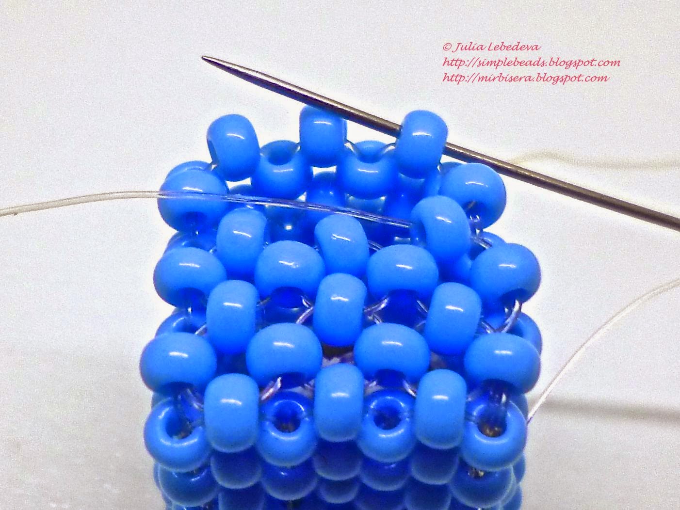 Beading for the very beginners: Basics of Right Angle Weave. Part 2 ...