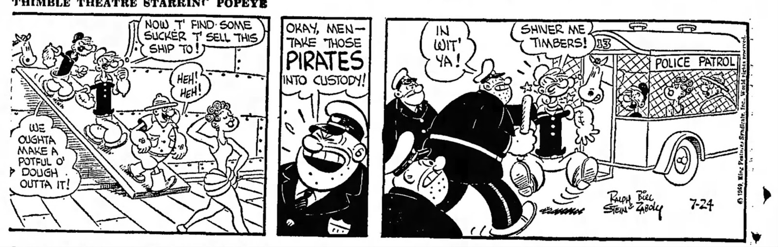 Ominous Octopus Omnibus: Popeye By Bill Zaboly