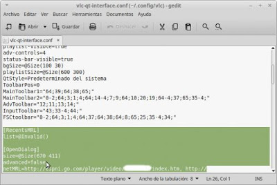 GNU/Linux, Internet, WordPress, Programas : Borrar el historial en VLC