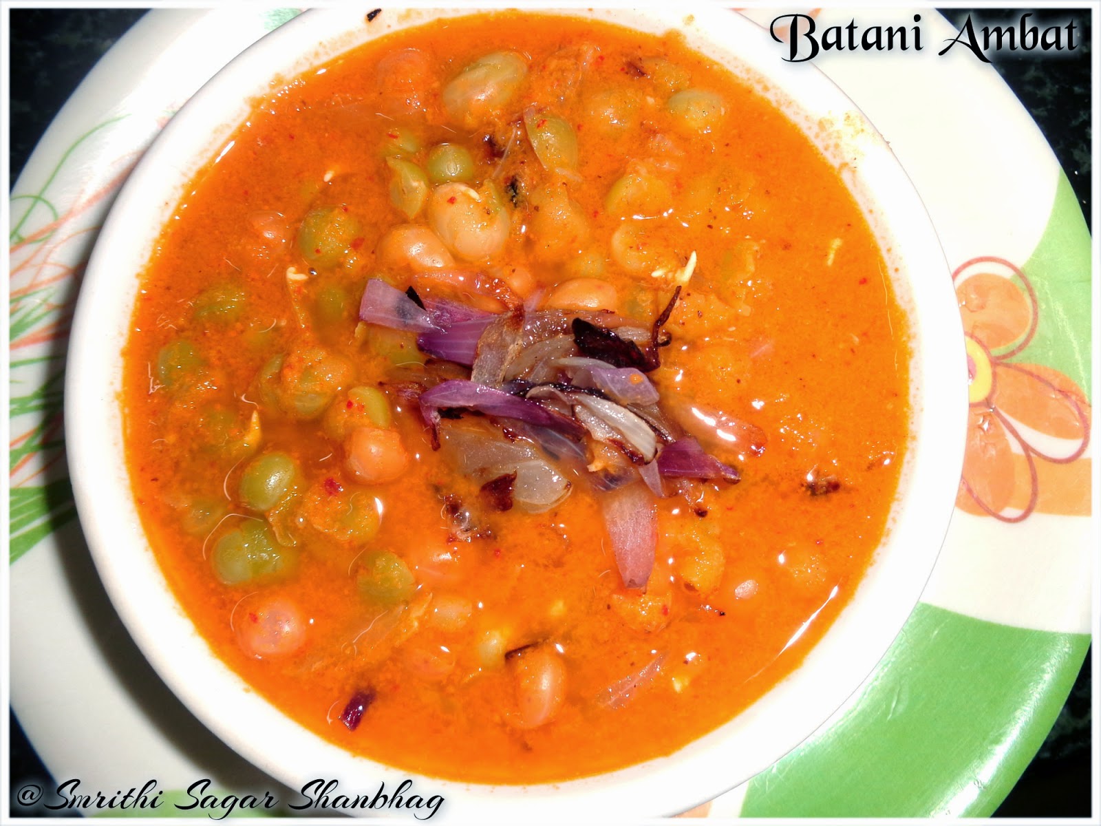 Green Peas Curry / Batani Ambat
